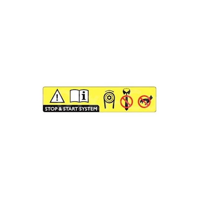 GENUINE OEM PEUGEOT Citroen Stop Start Warning Info Label Decal ...