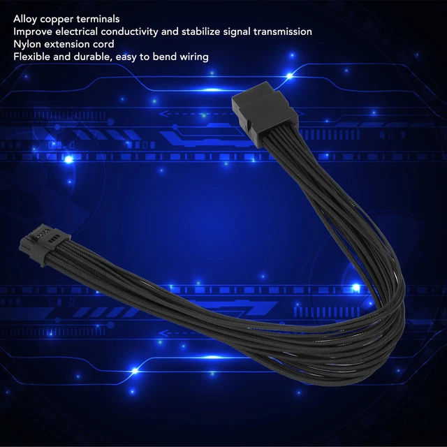 12VHPWR 16 PIN Gpu Cable 600W Pcie 5.0 12+4 Pin Male To Female Gpu ...