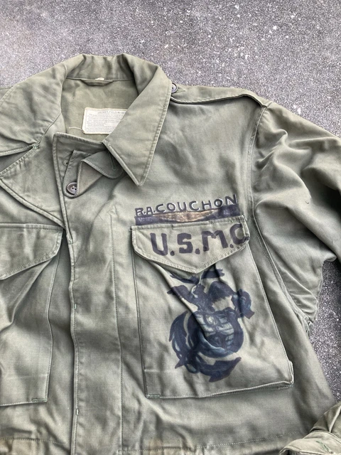 VINTAGE 1940S WWII M-1943 Field Jacket Military Combat Army Size 36R ...