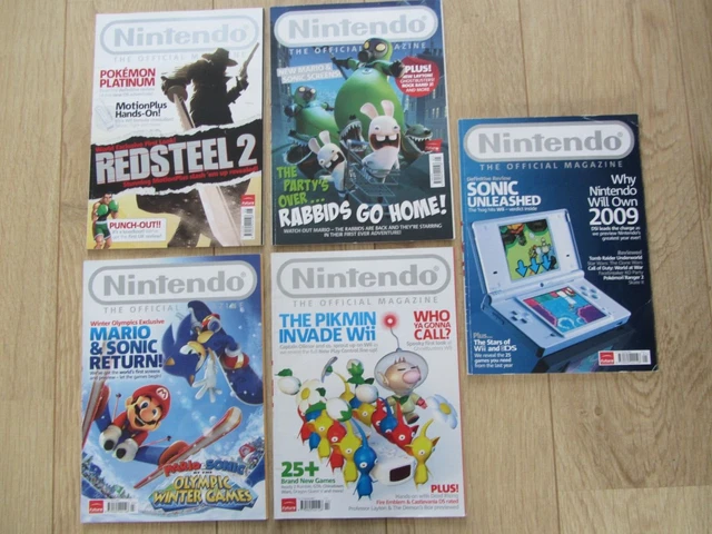 THE OFFICIAL NINTENDO Magazine Bundle - 5 2009 Issues - Issue No 38 39 ...