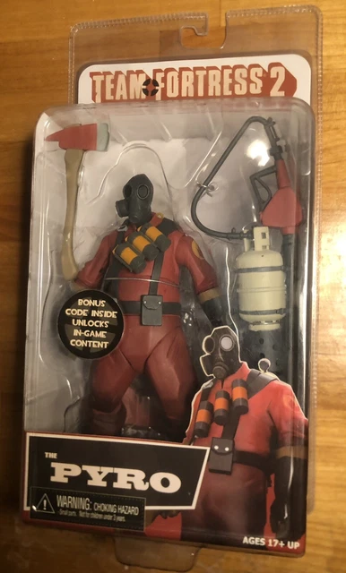FIGURINE ARTICULÉE TEAM Fortress 2 The Pyro rouge valve NECA non ...