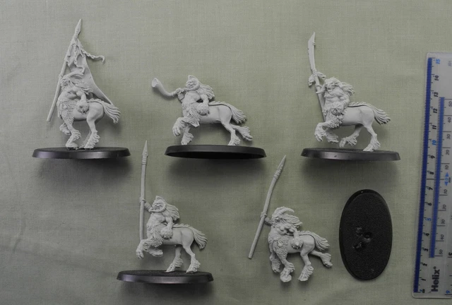 5 CENTIGORS RESIN Beasts of Chaos Beastmen Brayherds Centigor Herd ...