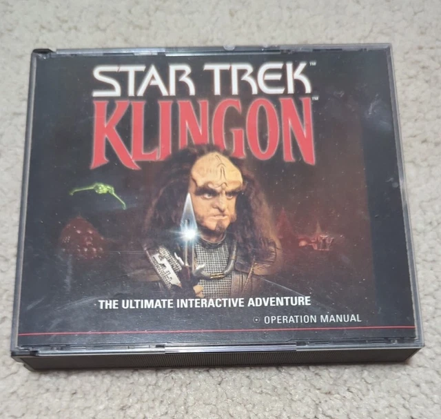 STAR TREK KLINGON The Ultimate Interactive Adventure CD ROM Game 1996 ...