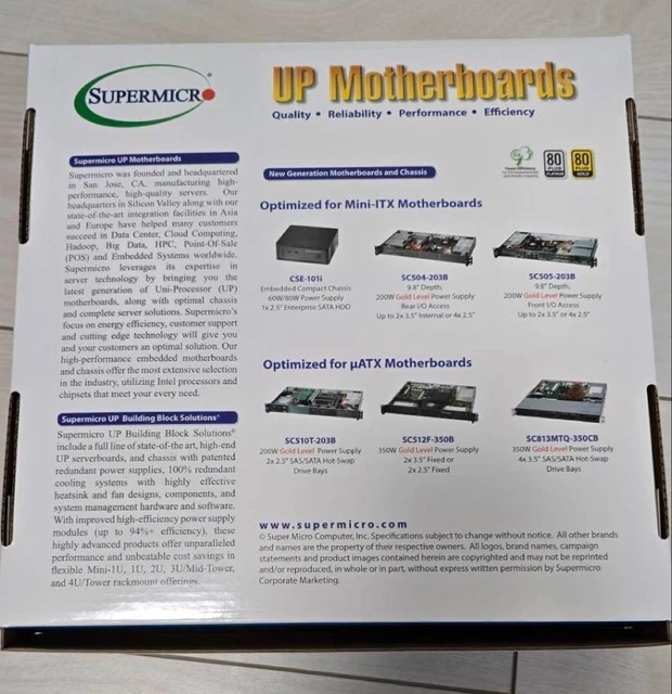 SUPERMICRO MBD-X11SSV-Q-O UP Motherboard Single Processor Server Board ...