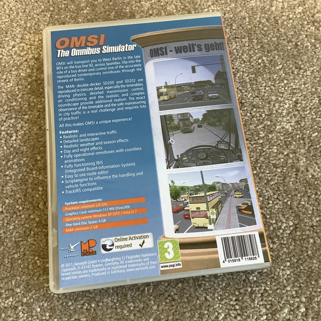 OMSI : THE Omnibus Simulator PC Computer Game (with Manual & Map) £9.25 ...