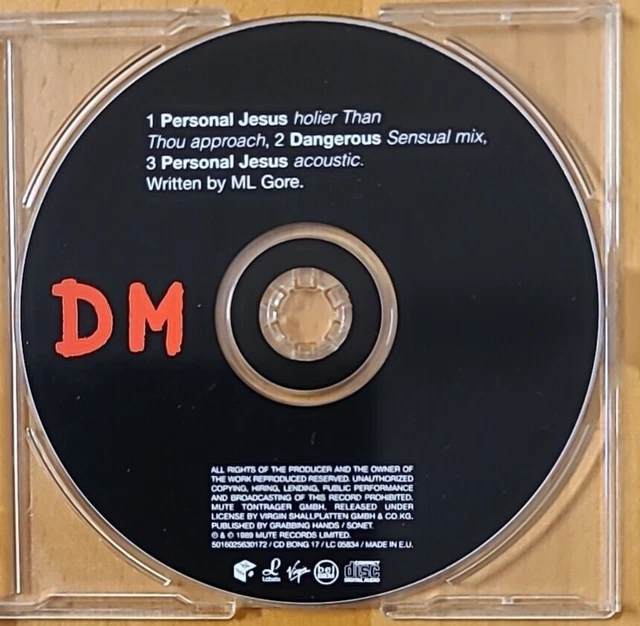DEPECHE MODE PERSONAL Jesus Maxi CD Europe Repress Super Rarität EMI ...