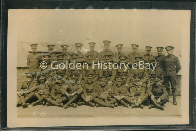 5TH BATTALION LONDON RIFLE BRIGADE RP REAL PHOTO POSTCARD MILITARY WW1 ...