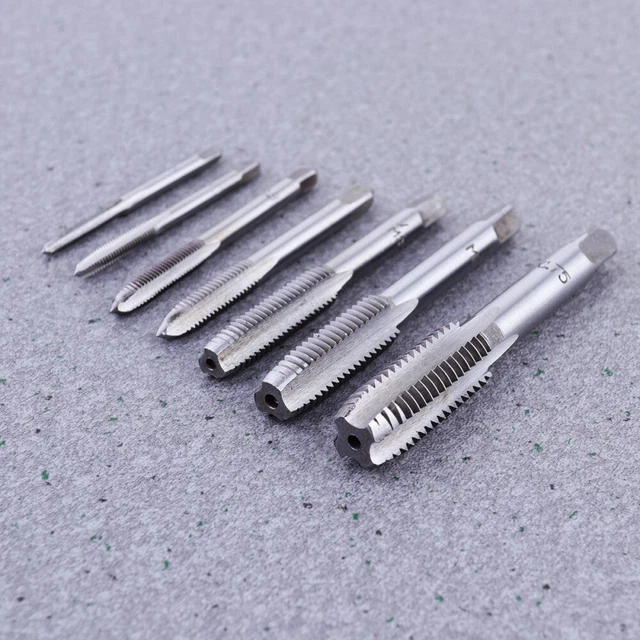 7 PCS DIE Milling Saw Plug Drill Screw Thread Tapping Tool Hand Tools ...