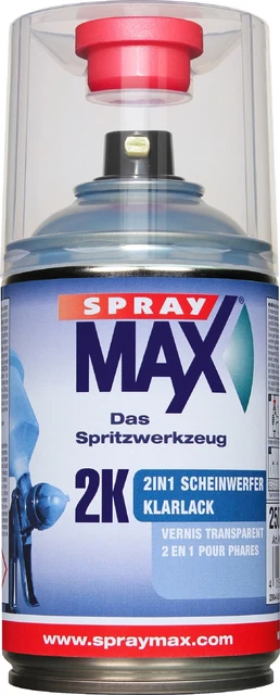 SPRAY MAX - 2K 2IN1 Headlight Clear Paint (250ml) £16.33 - PicClick UK