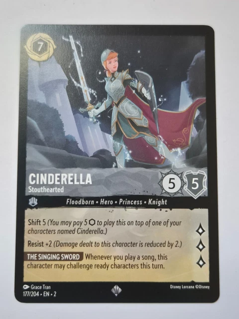 CARTE DISNEY LORCANA Chapitre 2 Cinderella 177/204 SRare TCG Neuve ...
