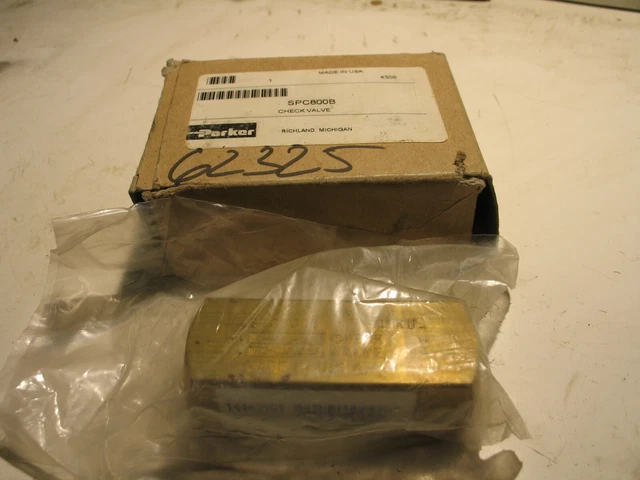 NIB PARKER C800B Hydraulic Check Valve 1/2Nptf 2000Ps1 15Gpm -40 F Max ...
