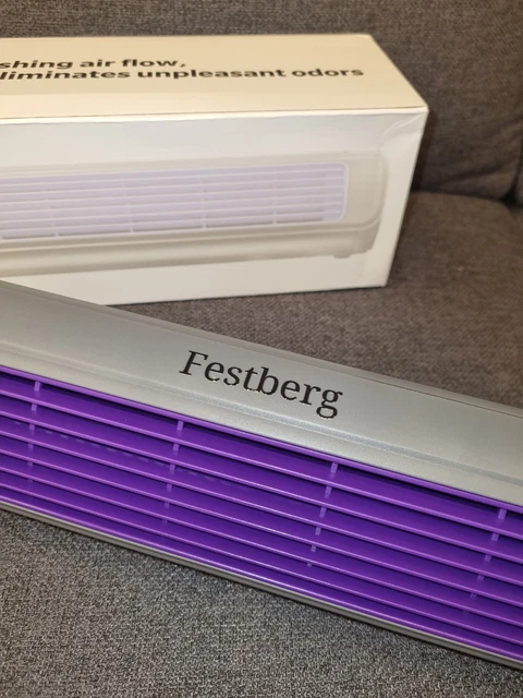 FESTBERG MODEL S-90 3 in 1 Tower fan air Flow grau lila Neu OVP EUR 35 ...