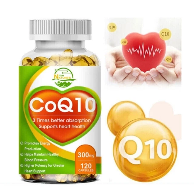 COQ10 UBIQUINONE HIGH Absorption Q10 Coenzyme 300mg 120 Vegetarian Softgels Caps £10.90 ...