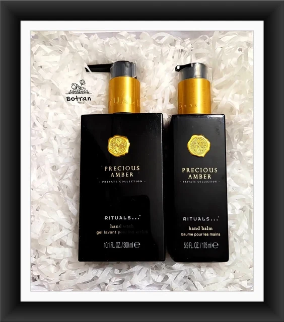 RITUALS PRECIOUS AMBER 300 ml Hand wash + 175 ml Hand balm SET + Probe ...