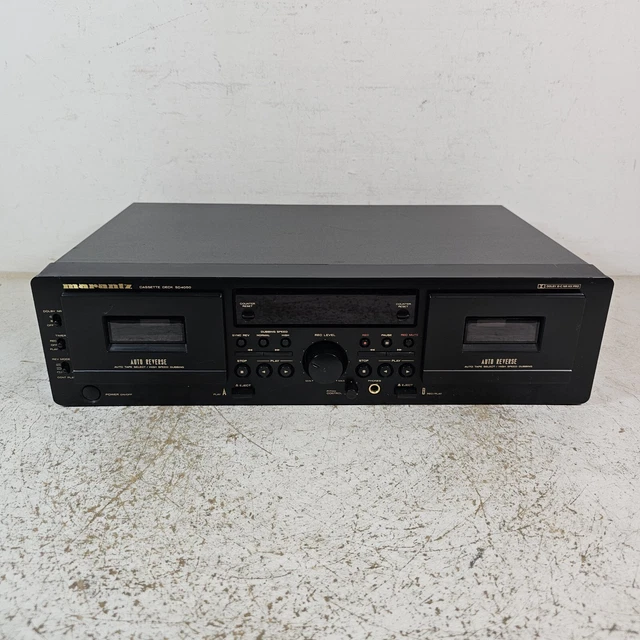 MARANTZ SD4050 TWIN Dual Deck Stereo Lettore di cassette registratore ...