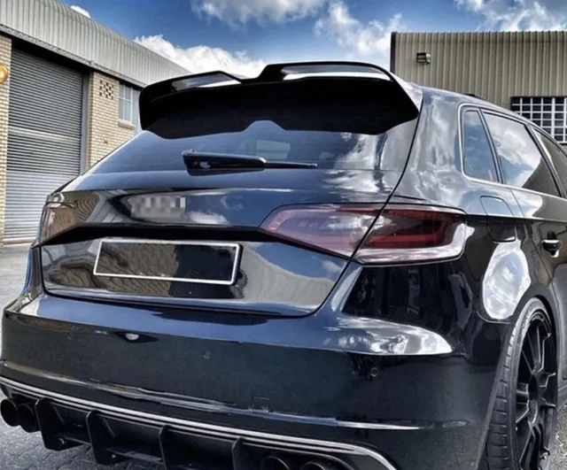 AUDI A3 8V HATCHBACK REAR ROOF SPOILER OETTINGER STYLE GLOSS BLACK ...