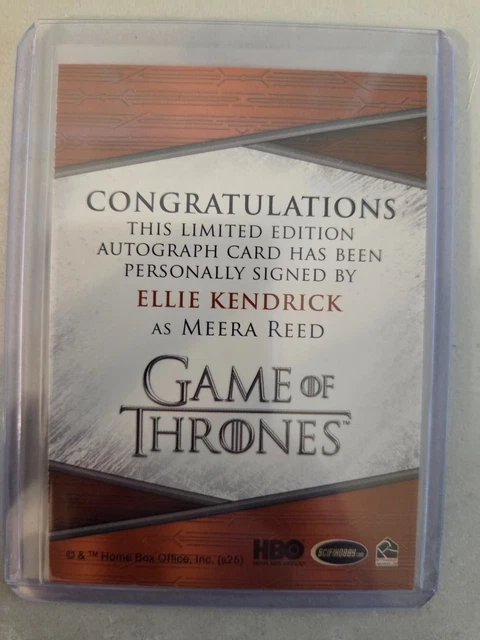 ELLIE KENDRICK MEERA Reed Quotable Auto 2025 Rittenhouse Game of ...