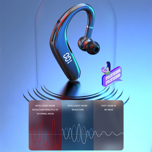 WIRELESS SINGLE-EAR EARBUDS With Noise Cancellation For Driving £7.78 ...