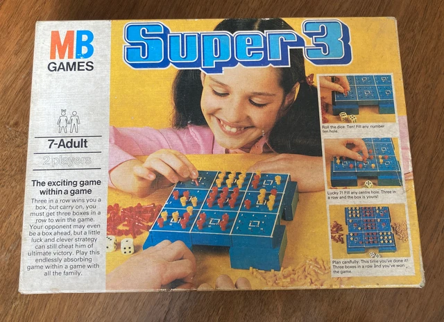 VINTAGE SUPER 3 Board Game by MB Games - 1978 - Complete £5.20 ...