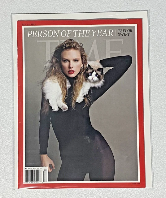 TAYLOR SWIFT TIME Magazine December 2023 Person of the Year *CAT COVER ...