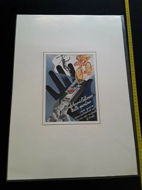 ADVERTISING PUBBLICITÀ 1936 LO ZUCCHERO E' L'ALIMENTO DELLO SPORTIVO ...