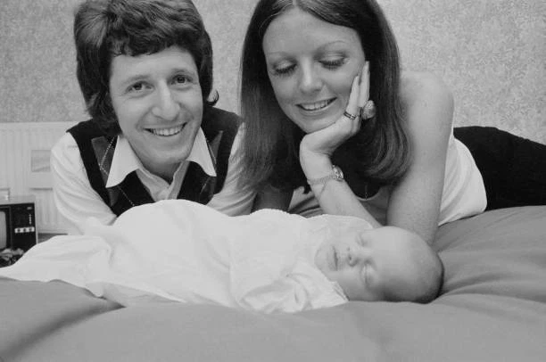 ENGLISH ACTOR GEORGE Layton pictured with his wife Vera and newborn ...