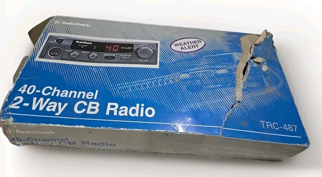 REALISTIC TRC-487 40-CHANNEL 2-Way CB Radio WEATHER BAND complete in ...