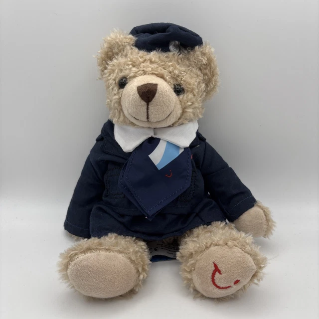 TUI AIRWAYS AIR hostess flight Attendant Teddy Bear Cuddly 8"Plush Soft ...