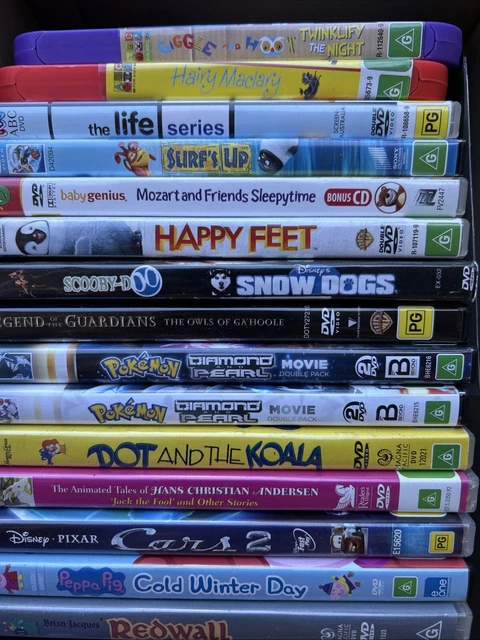 25 KIDS DVDS Kids Children Movies Bundle Bulk Lot -PRE OWNED #223 $45. ...