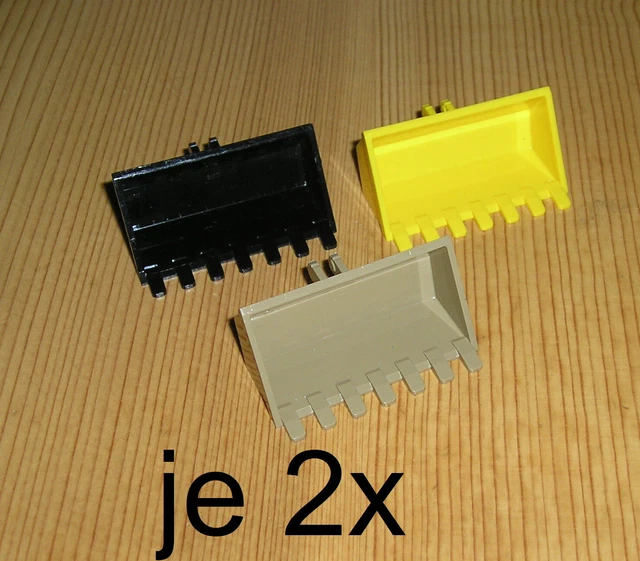 LEGO 2X BAGGER Baggerschaufel 30394 21709 6x3 7 Zähne 2 Finger Auswahl ...