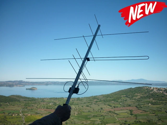 ANTENNA YAGI PORTATILE 144/430 MHz con duplexer EUR 115,00 - PicClick IT