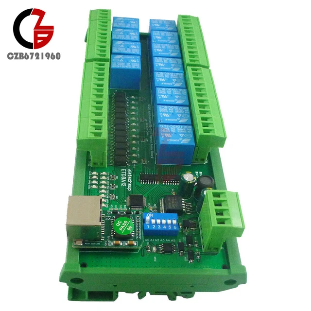 ETHERNET/RS485 RELAY SWITCH Module Modbus RTU Network Controller ...
