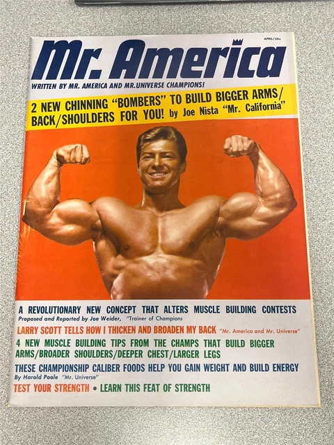 MR AMERICA BODYBUILDING muscle magazine LARRY SCOTT 4-65 £35.00 ...