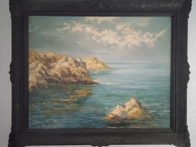 TABLEAU PEINTURE MARINE Huile Sur Toile Signé Molina.F EUR 3.200,00 - PicClick FR