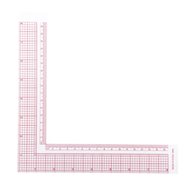 CLOTHING PATTERN RULER Precision Cutting Tailor Square Foot £4.99 ...