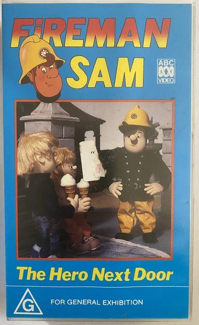 FIREMAN SAM THE Hero Next Door Clamshell Vhs A Rare Find Watched Works ...