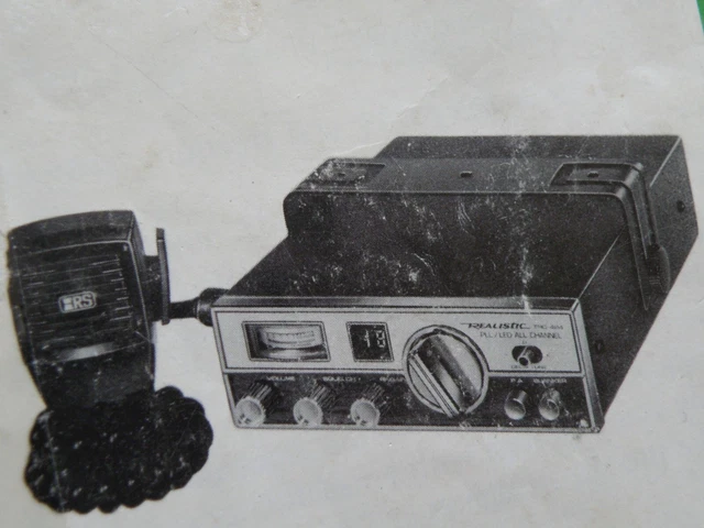 ORIGINAL REALISTIC TRC-424 Cb Radio Transceiver Owner's Manual (Tandy ...