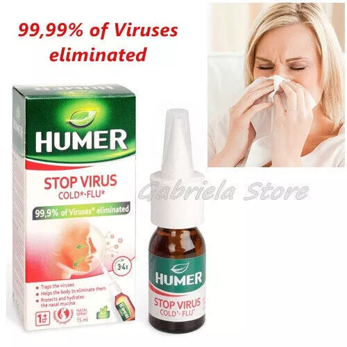 HUMER STOP VIRUS Spray Nasal Adulte Bloqué Nez Qui Coule Soulagement Du ...