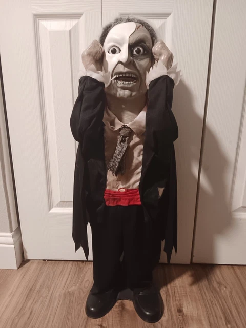 PHANTOM OF THE OPERA Face Ripper Animated Halloween Prop 2008 WORKS! 30 ...