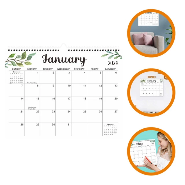 CALENDRIER SUSPENDU DE bureau Calendrier mensuel suspendu Calendrier ...