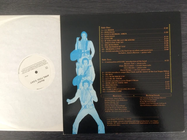 ELVIS PRESLEY - Rockin' With Elvis April Fool's Day - Vinyl 1 LP EUR 29 ...