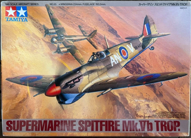 MAQUETTE AVION SUPERMARINE Spitfire Mk.Vb Trop. au 1/48 marque Tamiya EUR 19,90 - PicClick FR