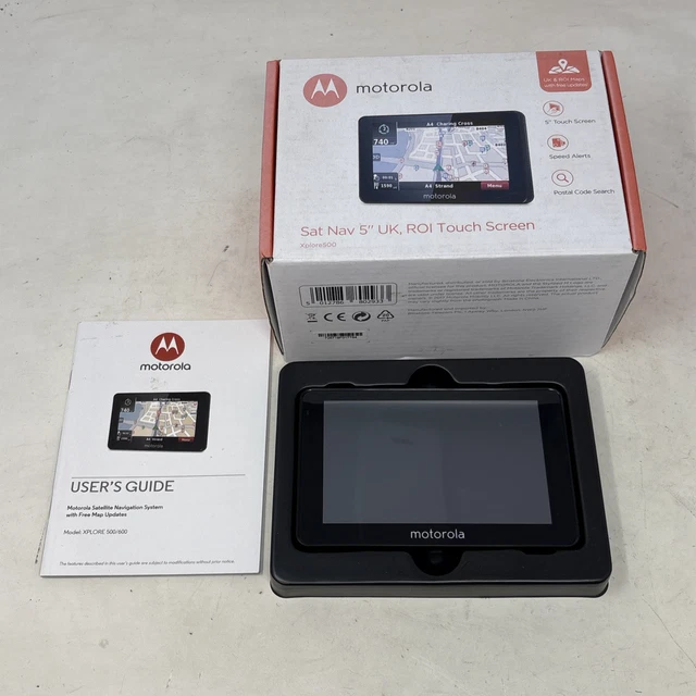 MOTOROLA SAT NAV 5 UK, ROI Touch Screen. Screen Only! No Charge Or ...