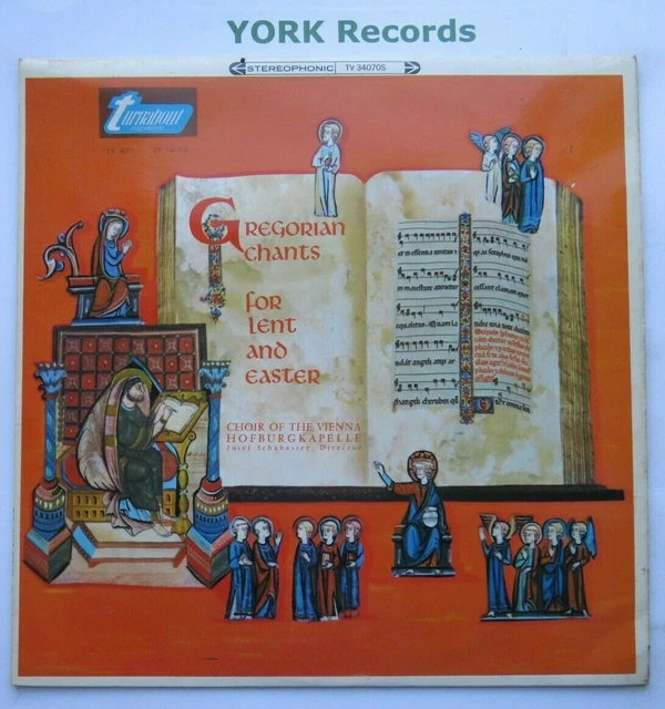 TV 34070S - GREGORIAN CHANTS FOR LENT & EASTER - Excellent Condition LP ...