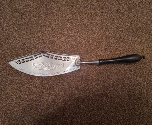 ANTIQUE EARLY 19TH-CENTURY Napoleonic era Silver French fish slice ...