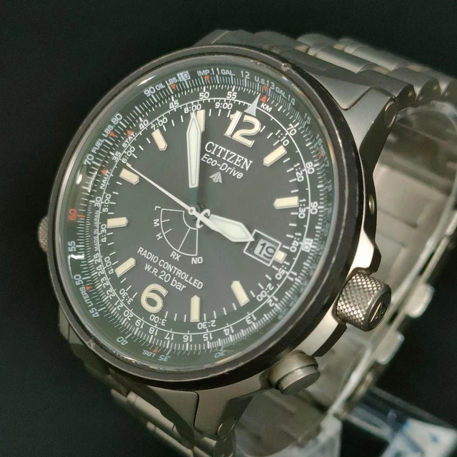 CITIZEN PROMASTER H411-T004911 Eco-Drive Radio controlled Blk Solar ...