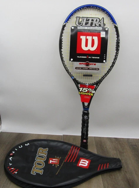 WILSON ULTRA TOUR Ti Tennis Racquet Titanium Graphite Soft Shock 4 3/8 ...