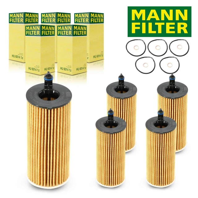 MANN FILTRE HU6014/1Z à Huile 5x Pour BMW F20-F23 F30-F34 F10 G30 G11 ...