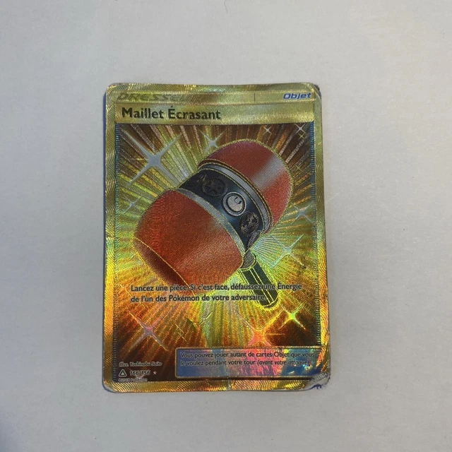CARTE POKÉMON GOLD 166/156 Maillet Écrasant SL5 - Soleil et Lune ...