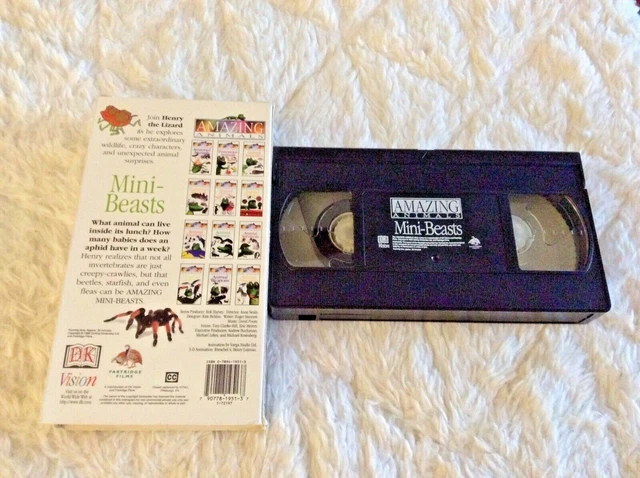 AMAZING ANIMALS “MINI-BEASTS” VHS 1996 DISNEY CHANNEL Henry The Lizard ...